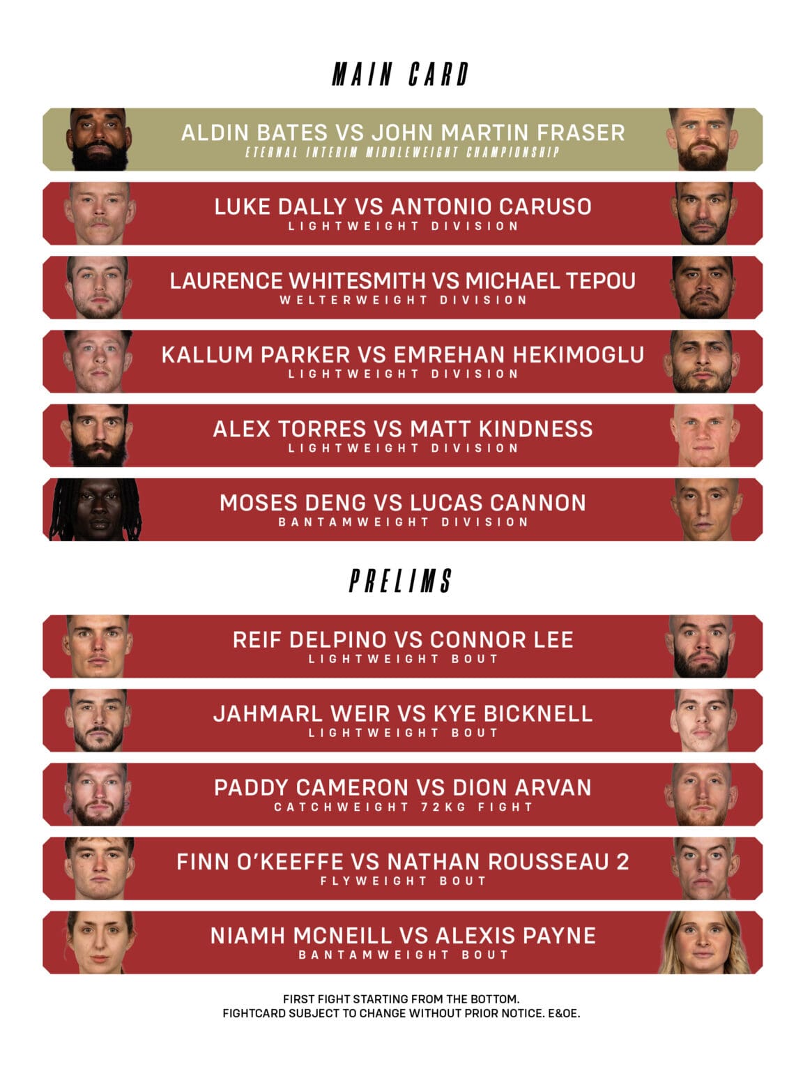 Eternal MMA 105: Perth | Eternal MMA